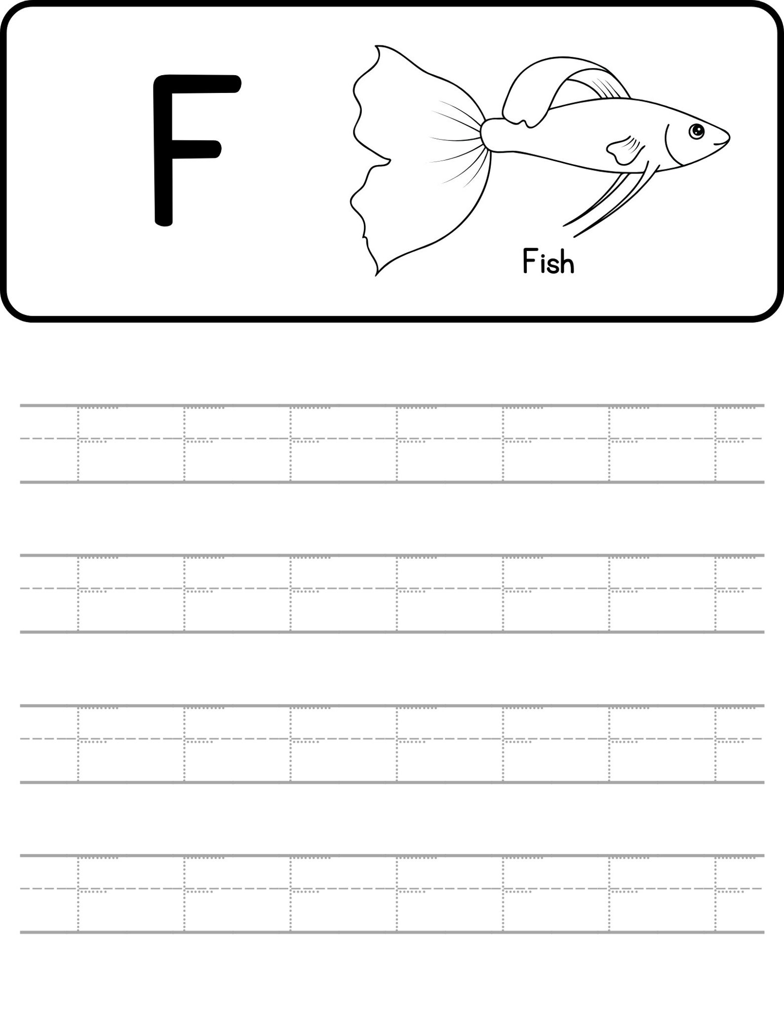 Capital/uppercase Alphabet Tracing Book for Kids | Printable PDF ...