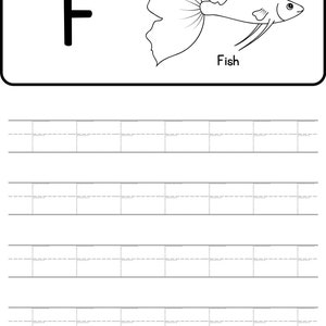 Capital/uppercase Alphabet Tracing Book for Kids | Printable PDF ...