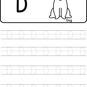 Capital/uppercase Alphabet Tracing Book for Kids | Printable PDF ...