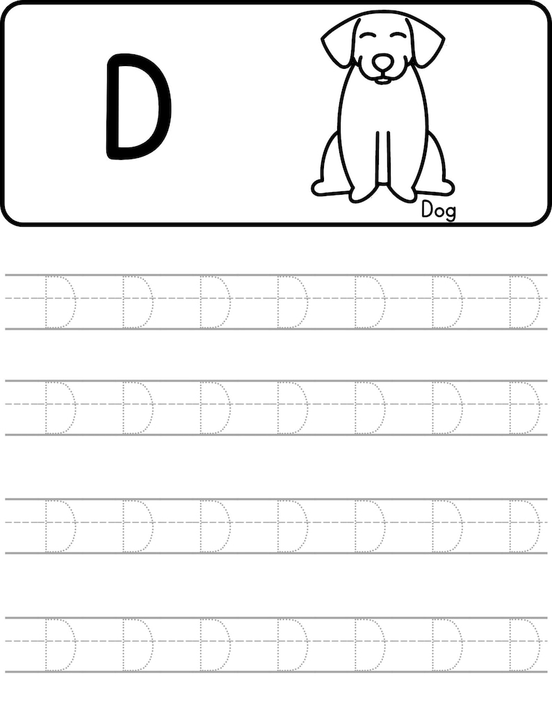 Capital/uppercase Alphabet Tracing Book for Kids | Printable PDF ...