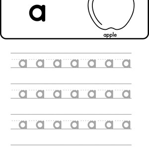 Lowercase Alphabet Tracing Book for Kids Printable PDF Worksheets ...