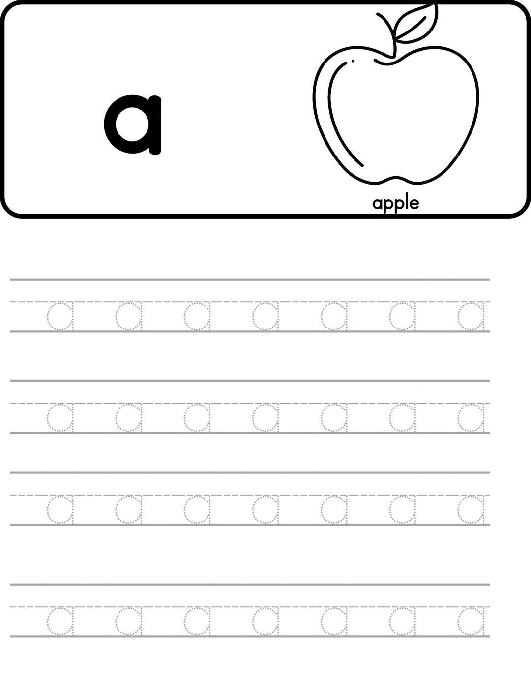 Lowercase Alphabet Tracing Book for Kids Printable PDF Worksheets ...