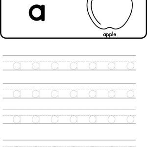 Lowercase Alphabet Tracing Book for Kids Printable PDF Worksheets ...