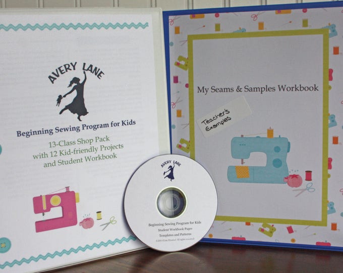 Beginning Sewing Program for Kids Curriculum Learn to Sew Student ...
