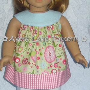 18 Doll clothes pattern Amanda Dress and Top Boutique | Etsy