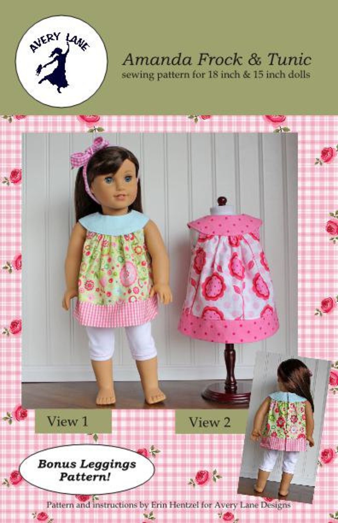 18 Doll Clothes Pattern Amanda Dress and Top Boutique - Etsy