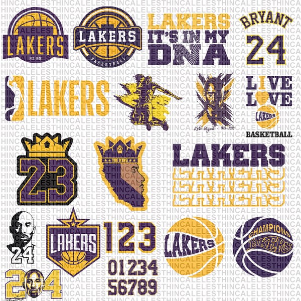 Lakers Svg - Etsy
