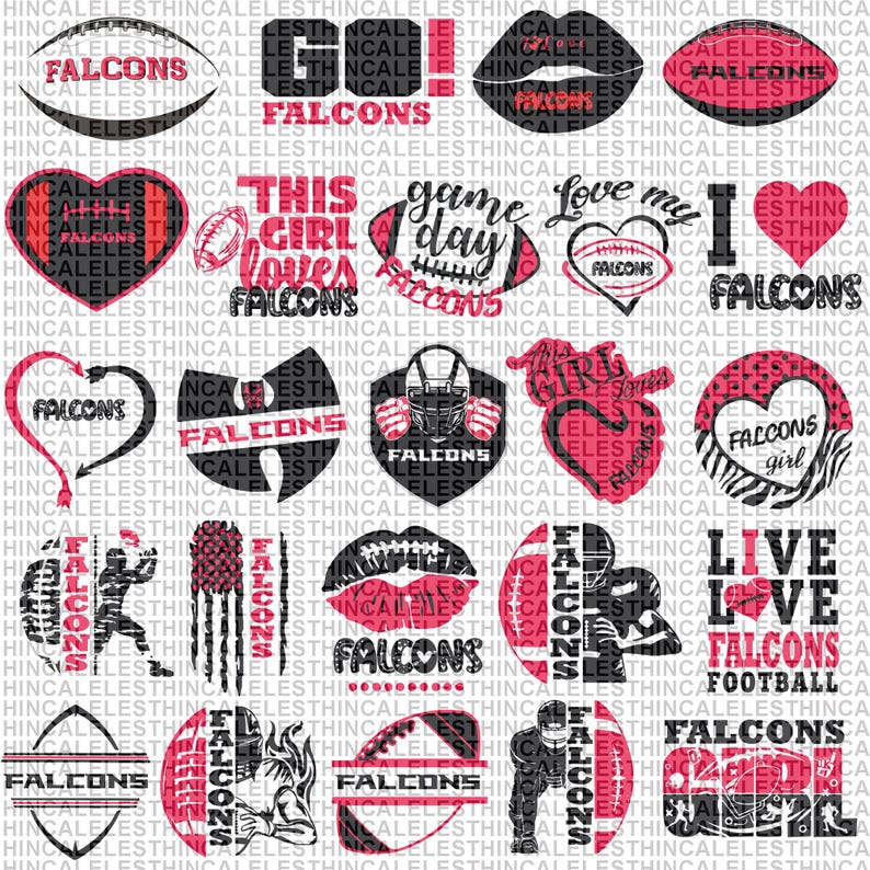 24 File,falcons Bundle,falcons Png,falcons Svg,logo I Cup, Tshirt, Clip ...