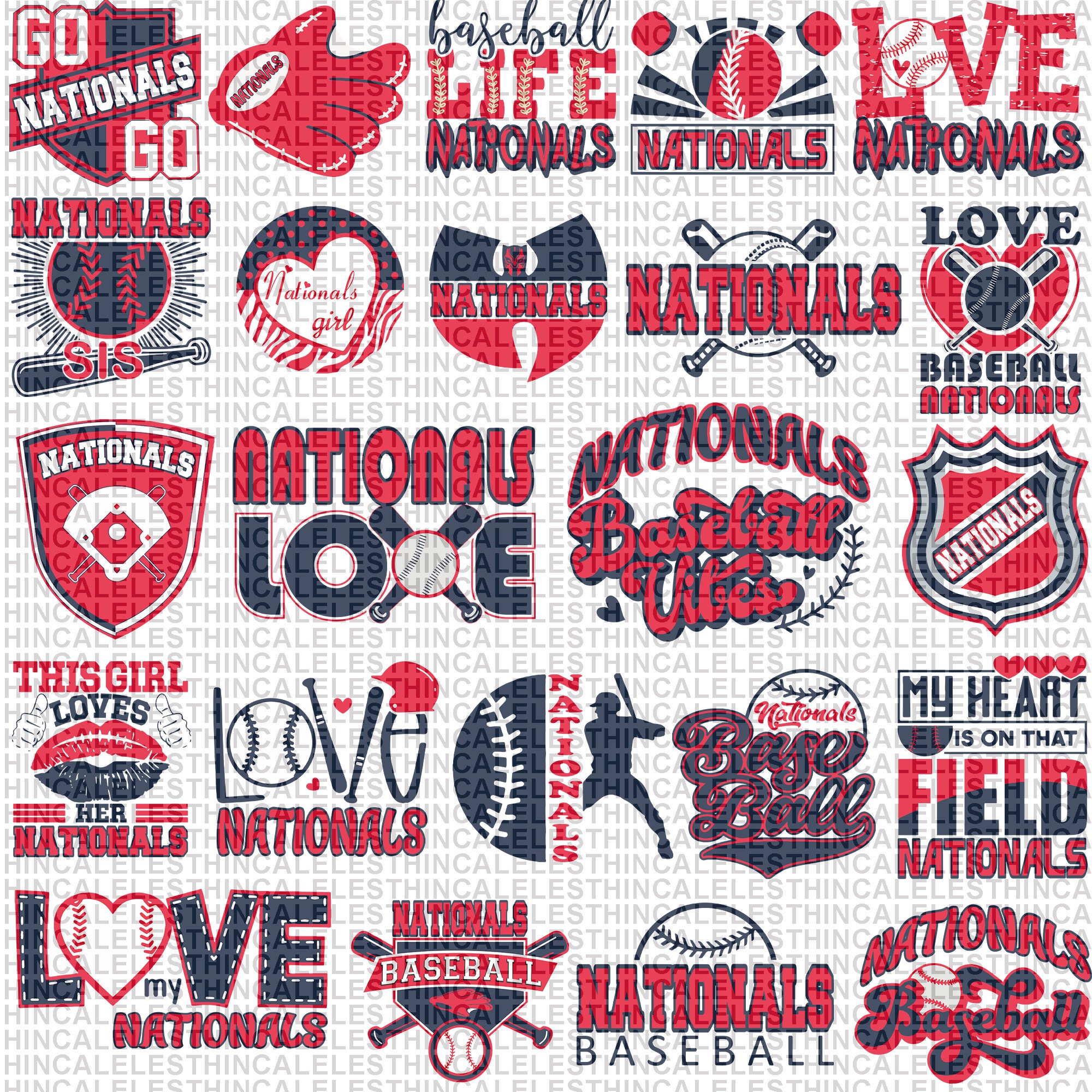 23 Files,nationals Bundle,nationals Svg,nationals Png,love Nationals ...
