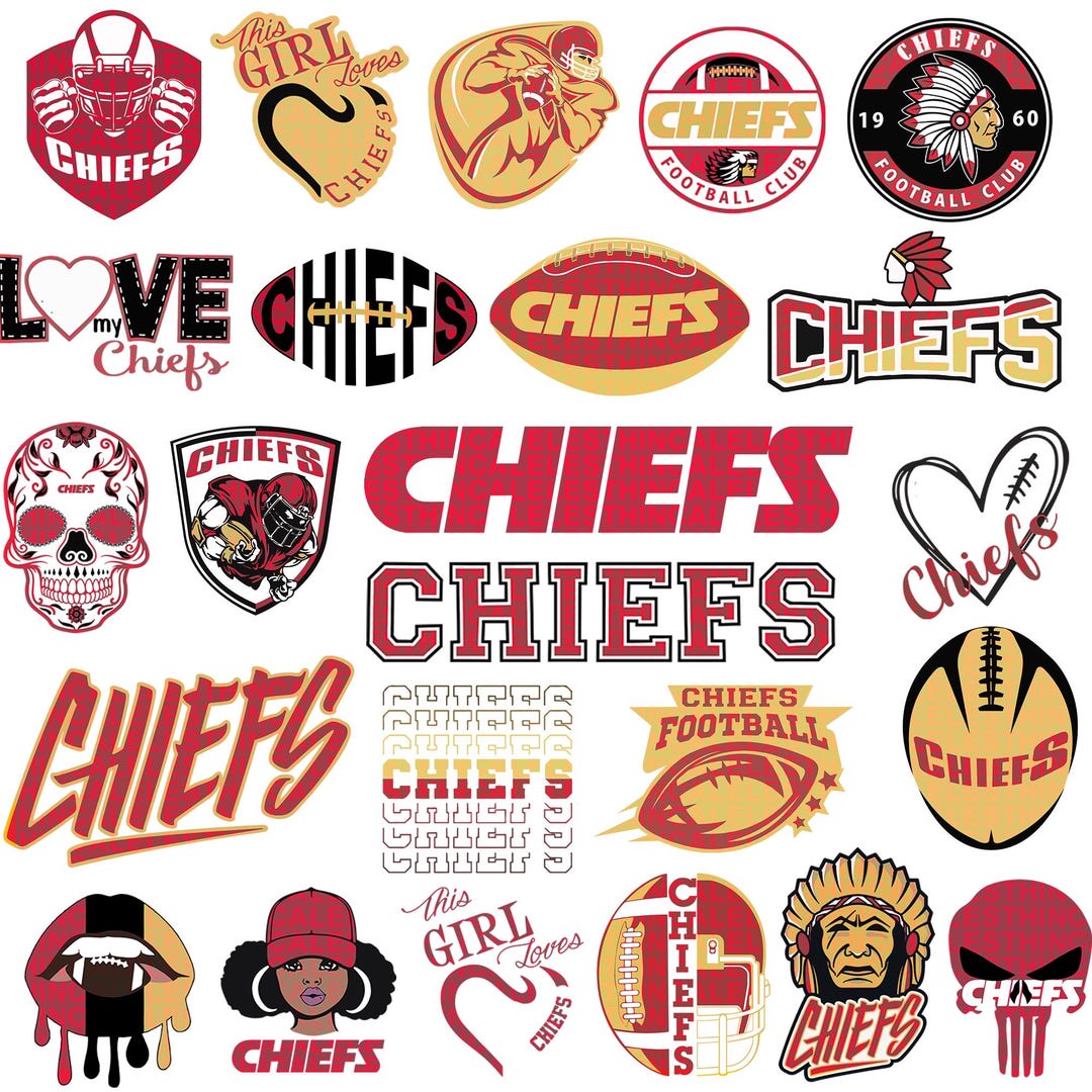 24 Files,chiefs Svg,chiefs Png,chiefs Bundle,logo I Cup, Tshirt, Clip ...