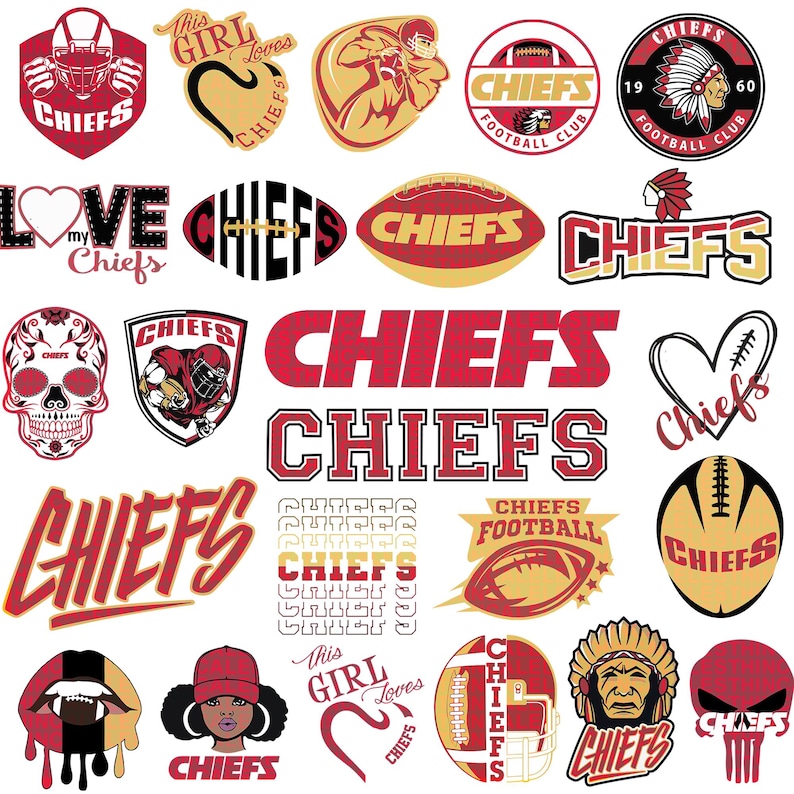 24 Files,chiefs Svg,chiefs Png,chiefs Bundle,logo I Cup, Tshirt, Clip ...