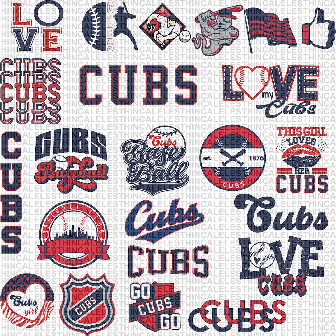20+file,cubs Bundle,cubs Svg,cubs Png,cubs Cricut,layered File,instant ...