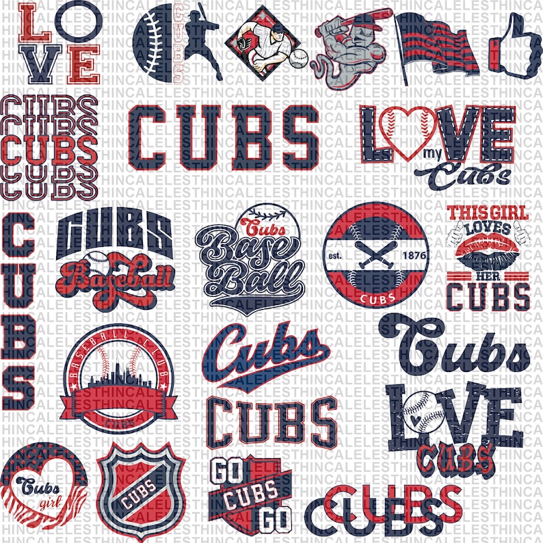 20+file,cubs Bundle,cubs Svg,cubs Png,cubs Cricut,layered File,instant ...