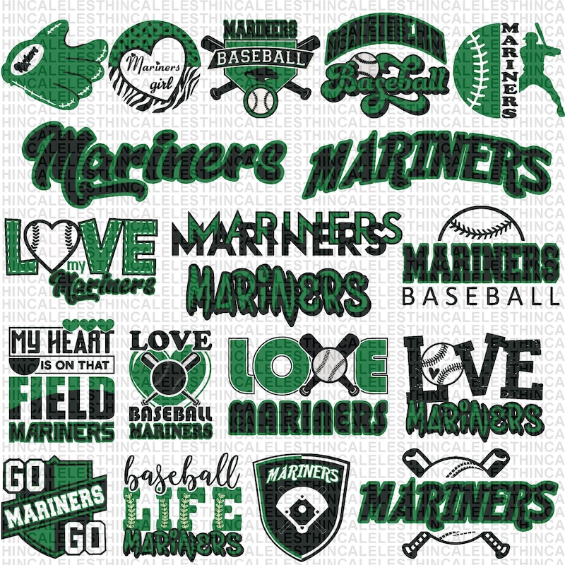 Seattle Mariners Clip Art - Etsy