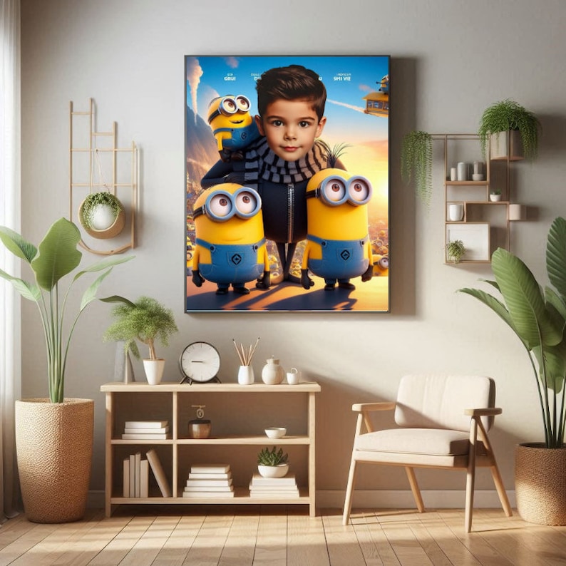 Personalized Minions Portrait,custom Minions Portrait,minions Birthday ...
