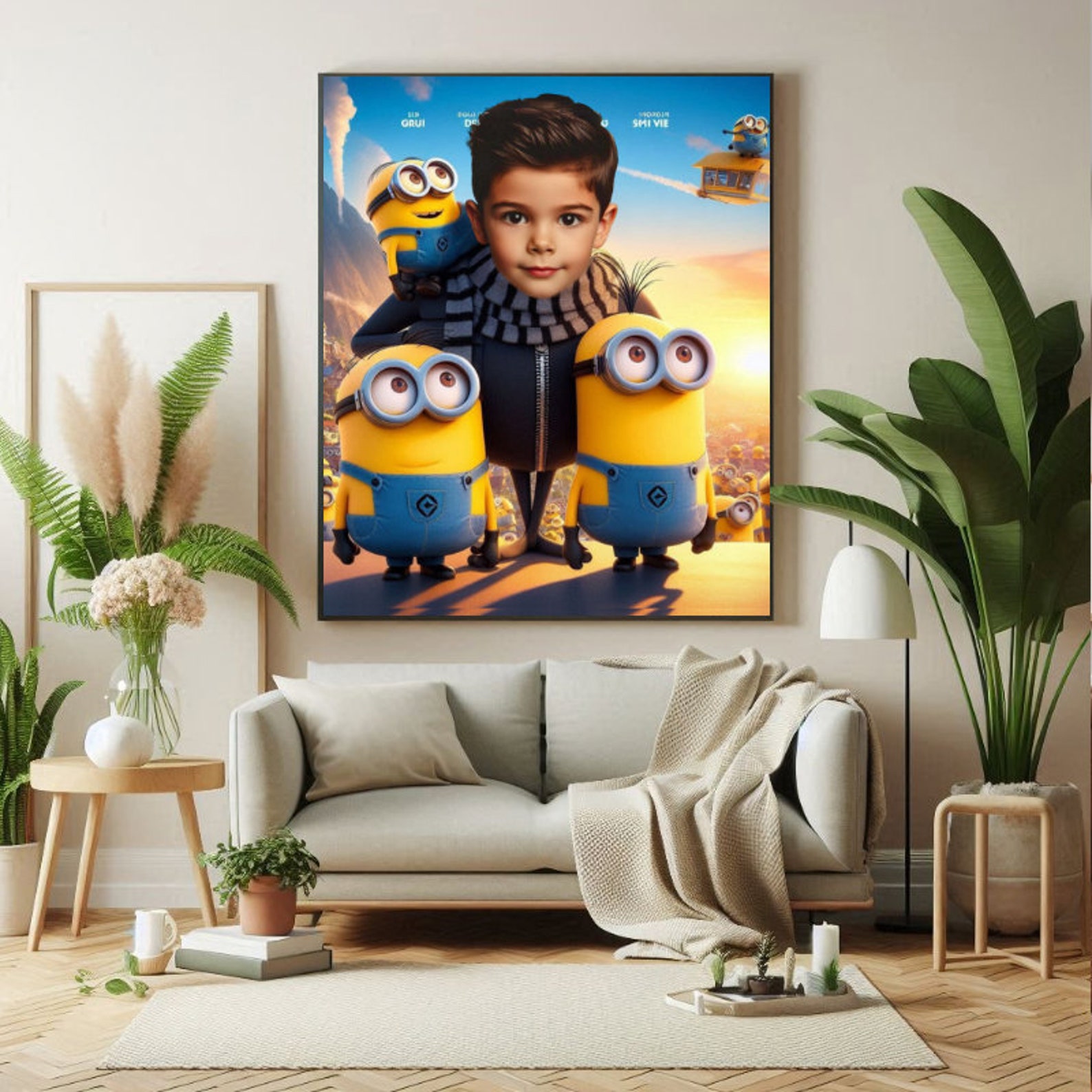 Personalized Minions Portrait,custom Minions Portrait,minions Birthday ...