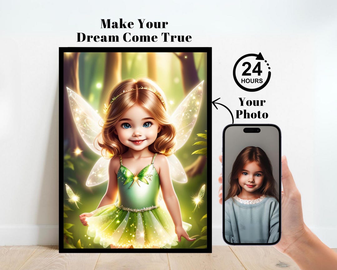 Personalized Fairy Portrait,custom Fairy Portrait,fairy Birthday ...