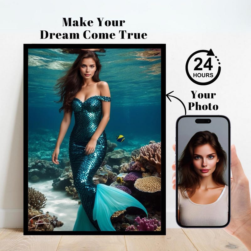 Mermaid Posters - Etsy