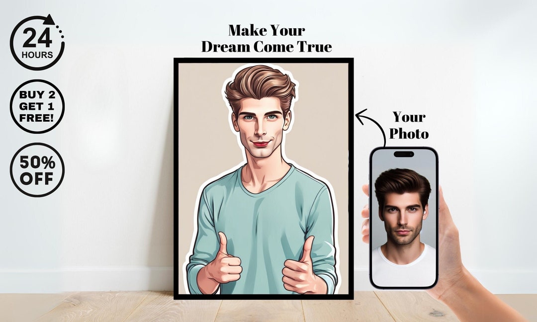 Personalized Cartoon Portrait,custom Cartoon Portrait,cartoon Portrait ...