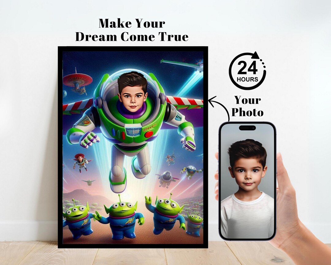 Personalized Buzz Lightyear Portrait,custom Toy Story Portrait,buzz ...