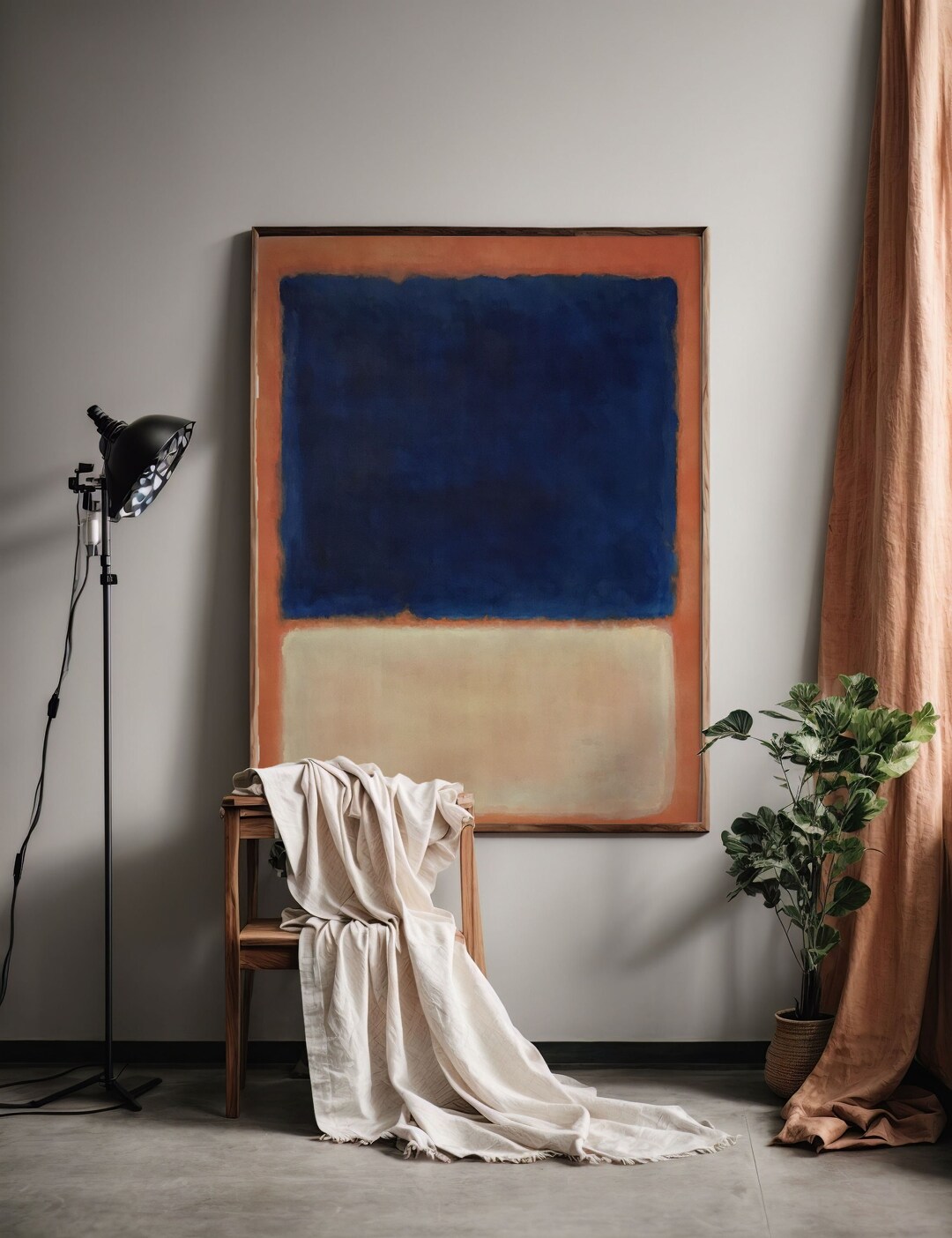 Mark Rothko Pink Blue Mark Rothko Canvas Wall Art, Modern Decor ...