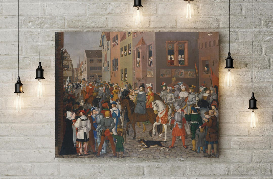 Entry of King Rudolf of Habsburg Into Basel by Franz Pforr Wall Poster ...