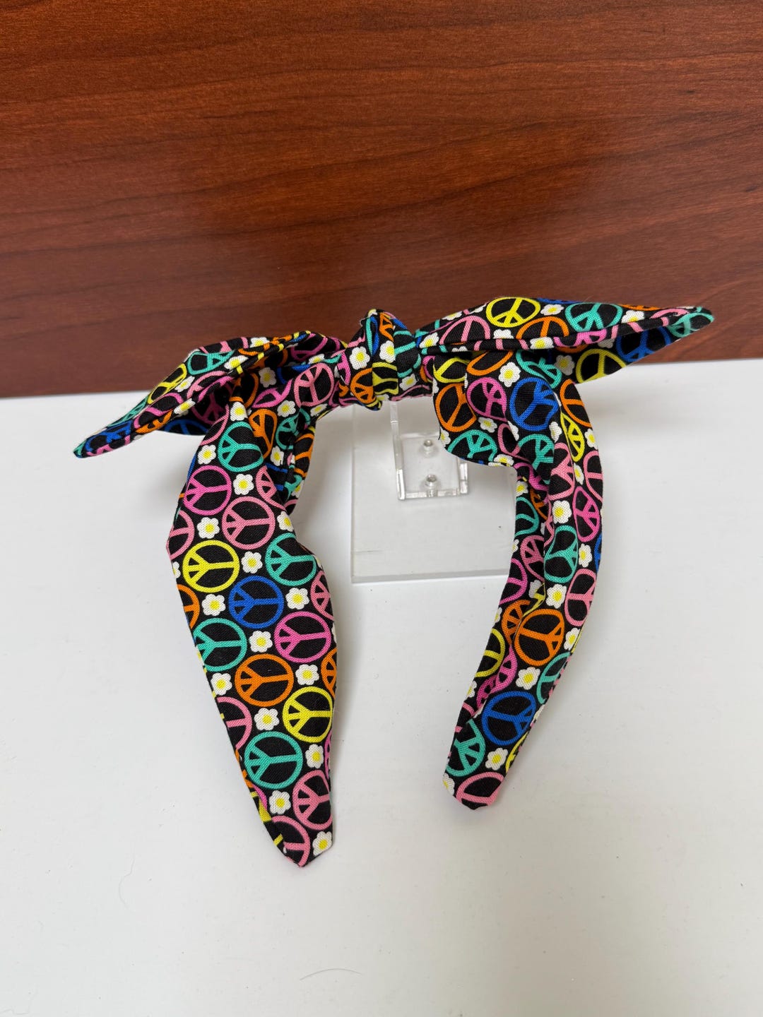 Peace Sign Tie Knot Headband- Girls, Tween, Teen and Women - Etsy