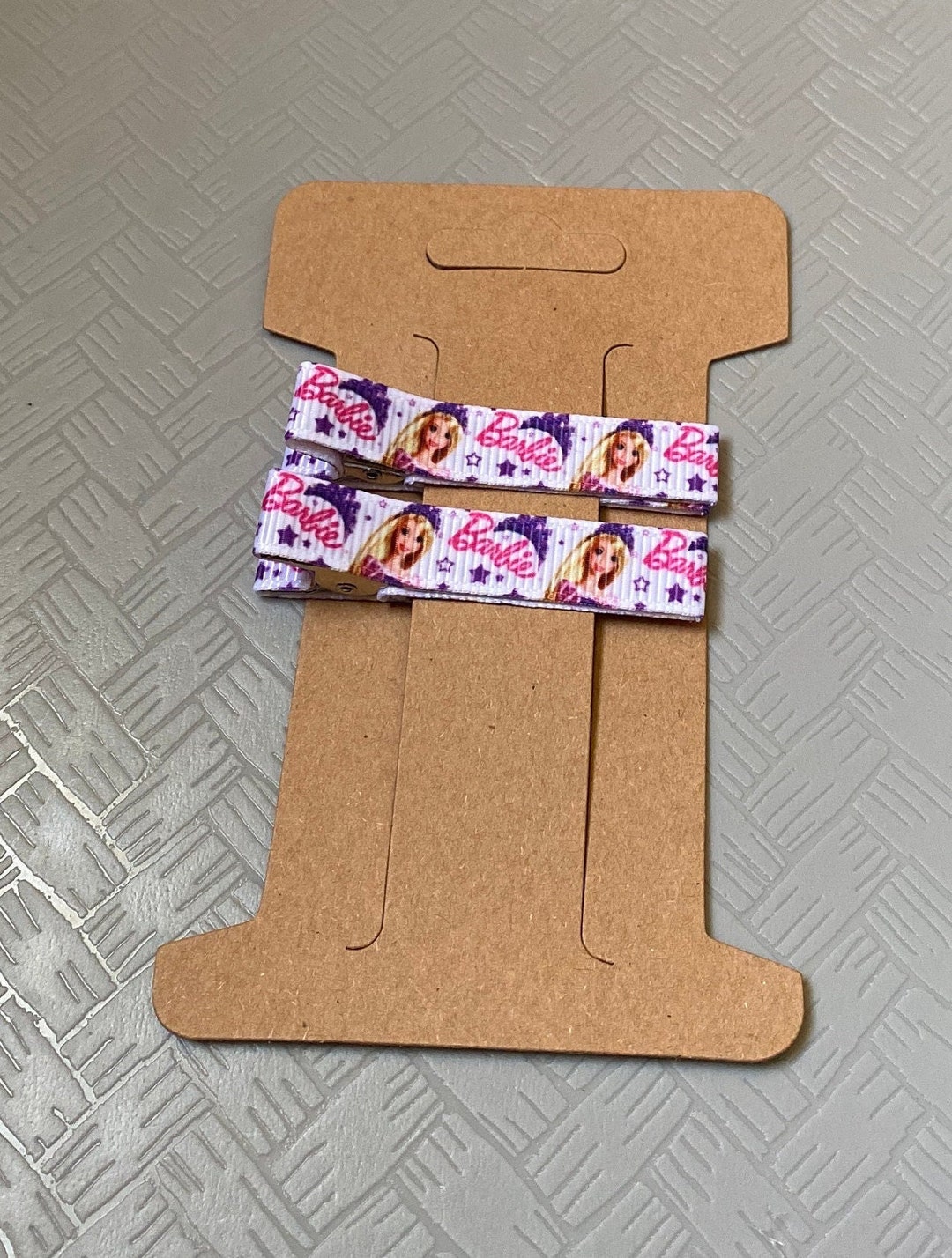 Ribbon Hair Clips - Barbie, Baby, Toddler, Girls, Lined Alligator Clips ...
