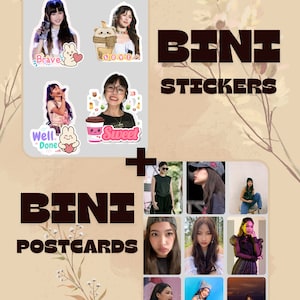 BINI Digital Stickers Bini Group Postcards Collections Cellphone ...