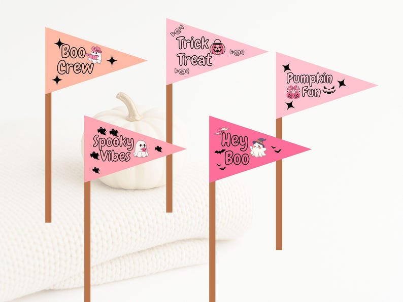 Halloween Pennant Flags Printable Kids Trick or Treat Banner Set Boo ...