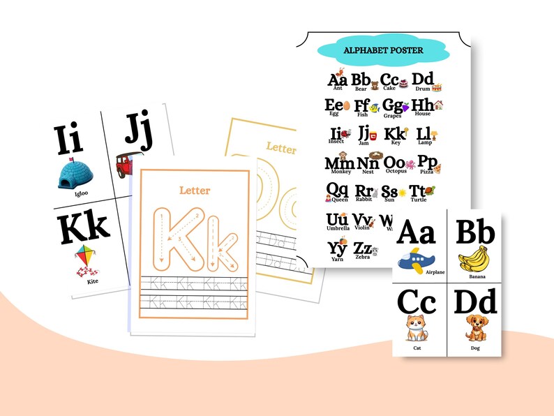 Preschool Homeschool Alphabet Tracing Pack Handwriting Training for ...