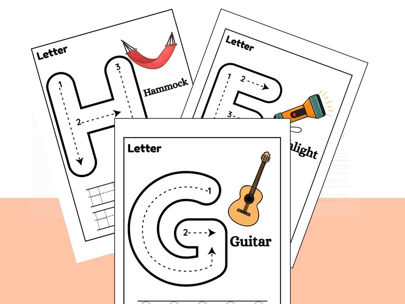 Uppercase Letters Printable Alphabet Tracing Worksheets Kids ...