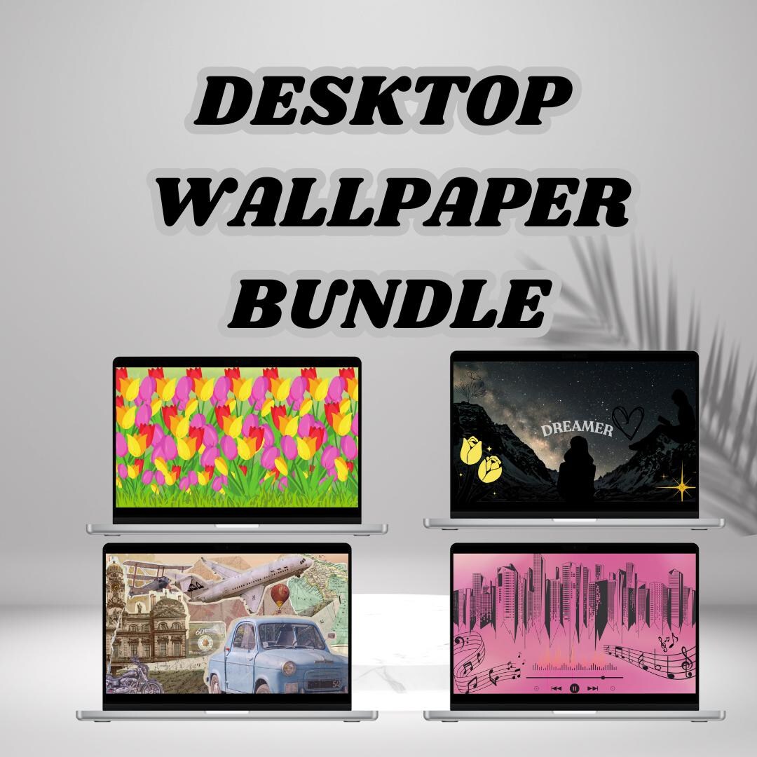 Bundle Desktop Wallpaper Background, Instant Downloads, Digital ...