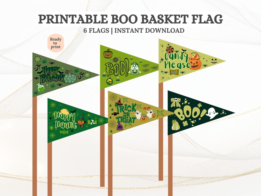 Halloween Pennant Flags Fun Easy Craft Activity Printable Spooky Party ...