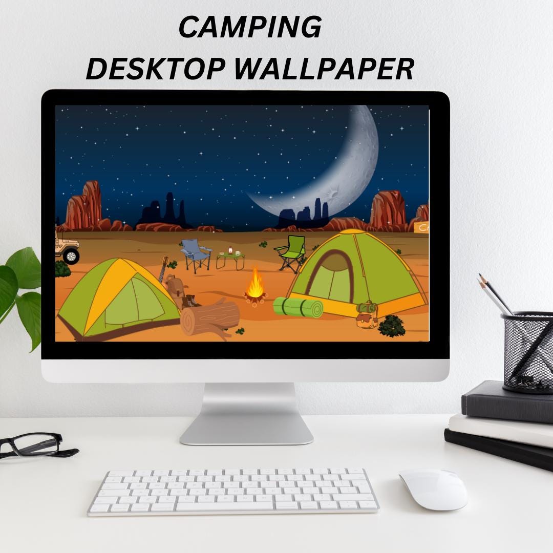 Camping Desktop Wallpaper Background, Laptop or Windows Background ...