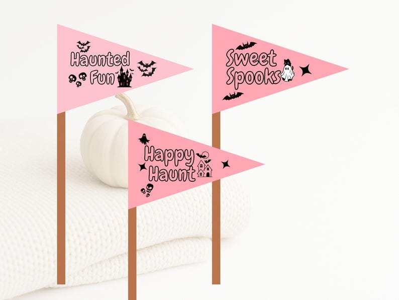 Halloween Pennant Flags Printable Kids Trick or Treat Banner Set Boo ...