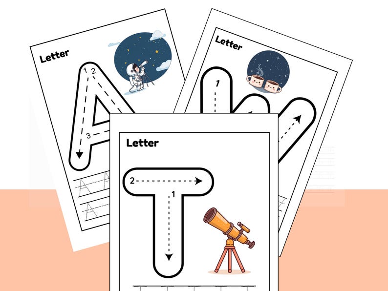 Printable Alphabet Tracing Worksheets Uppercase Letters Early Learning ...