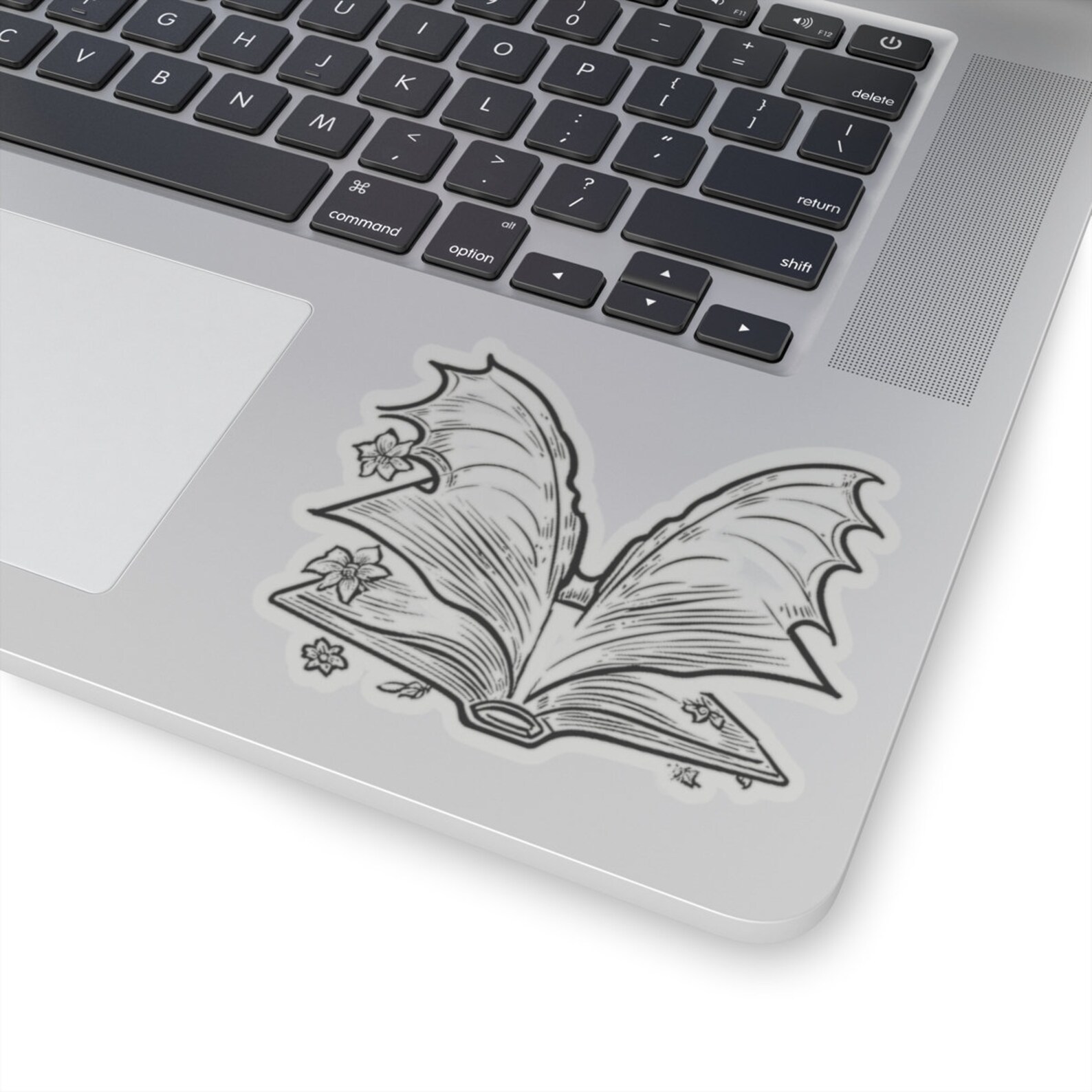 Bat Wing Book Page Fantasy Book Sticker Vinyl Sticker Gift for Book ...