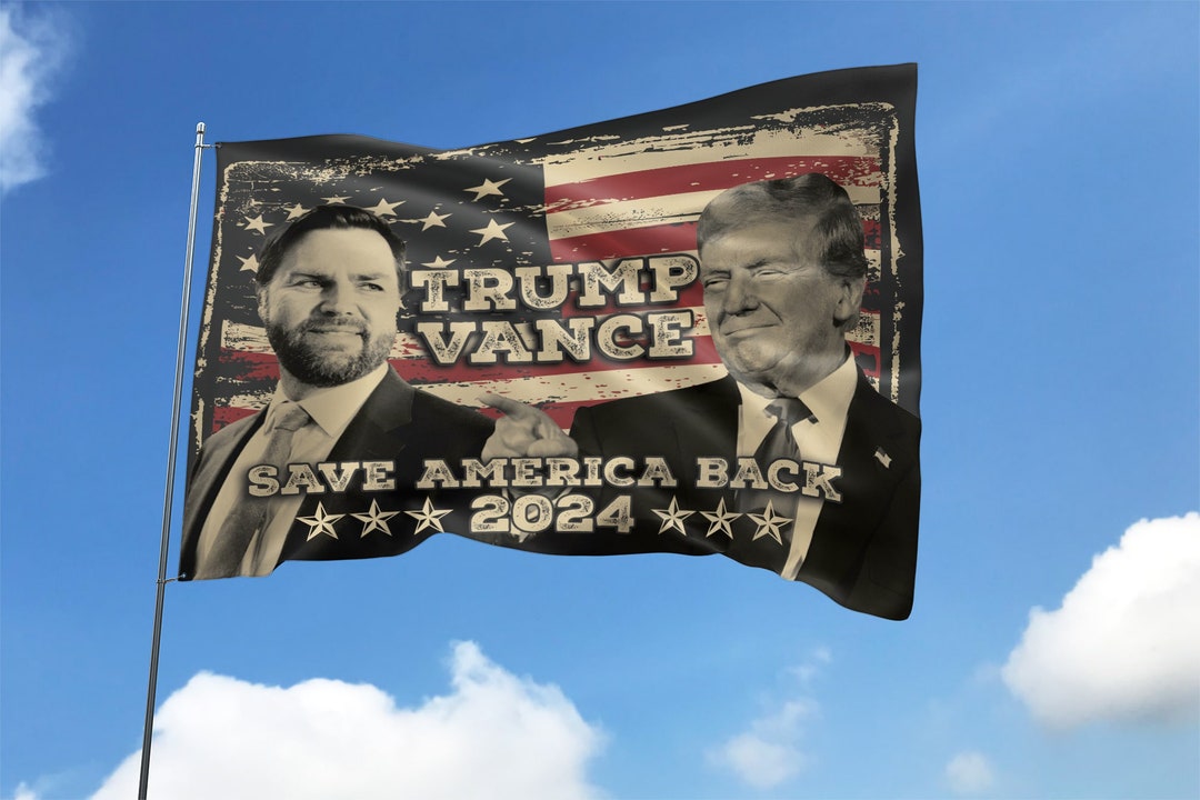 Trump Vance 2024 MAGA Save America Sign, Donald Trump & J.D. Vance 2024 ...