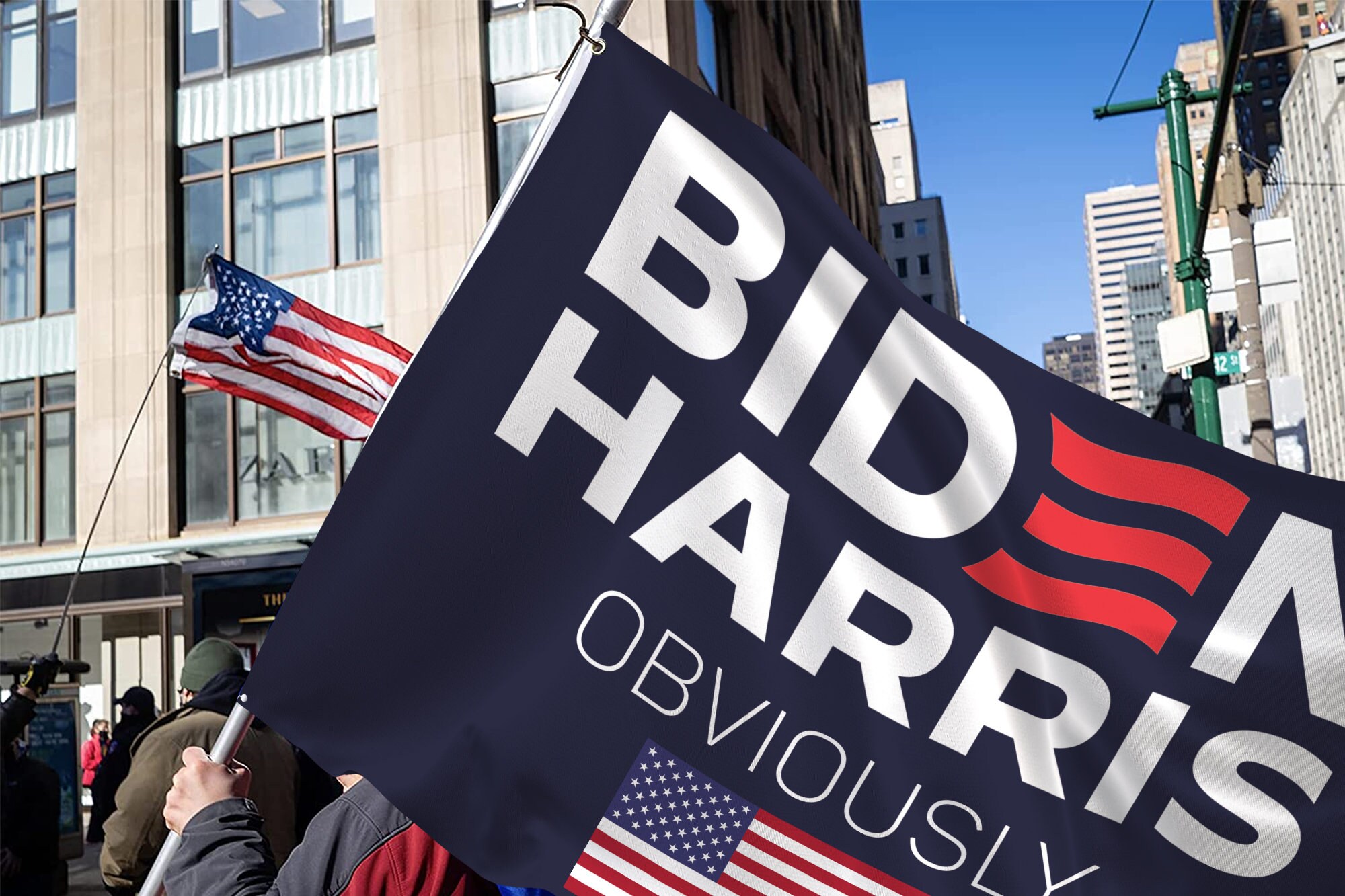 Biden Harris 2024 Election Flag, 2024 Presidential Election, Biden for ...