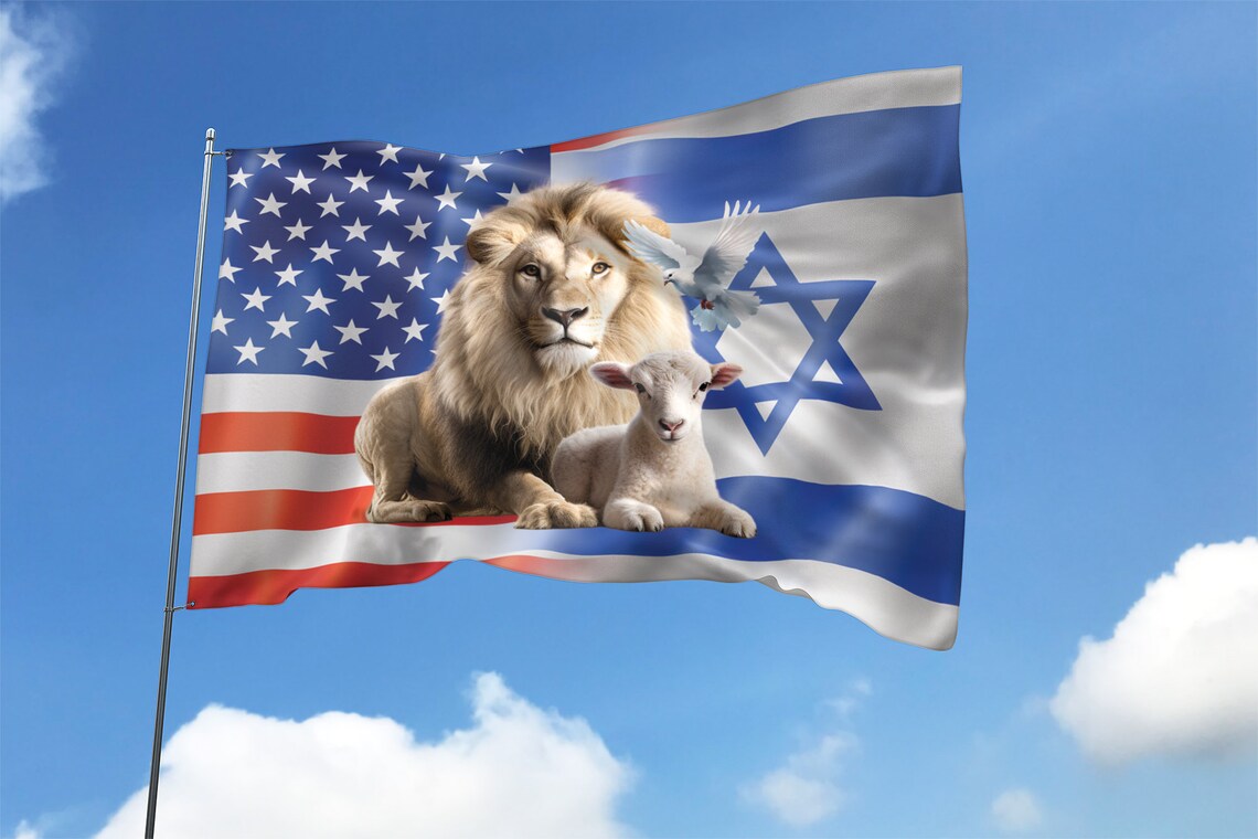 Stand With Israel Flag, Support Israel Flag, USA Flag Israel Flag ...