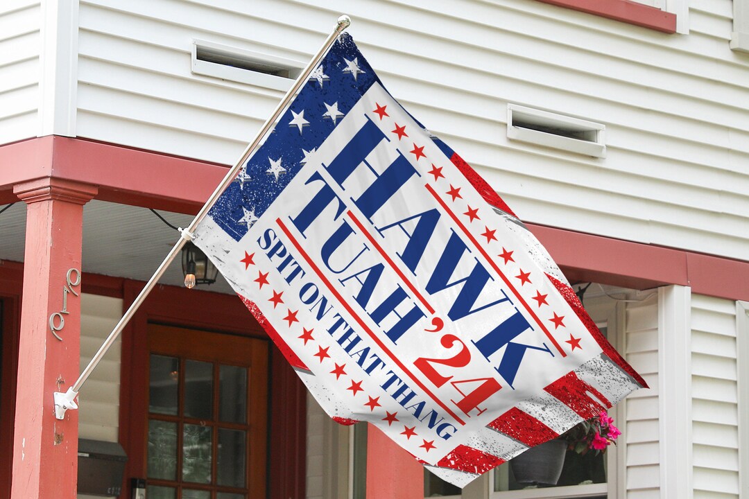 Hawk Tuah House Flag, Spit on That Thing Girl, Hawk Tuah 2024 Spit on ...