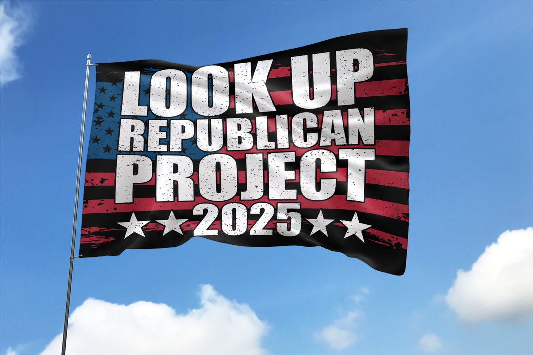 Look up Republican Project 2025 House Flag, Vote Democracy Political ...