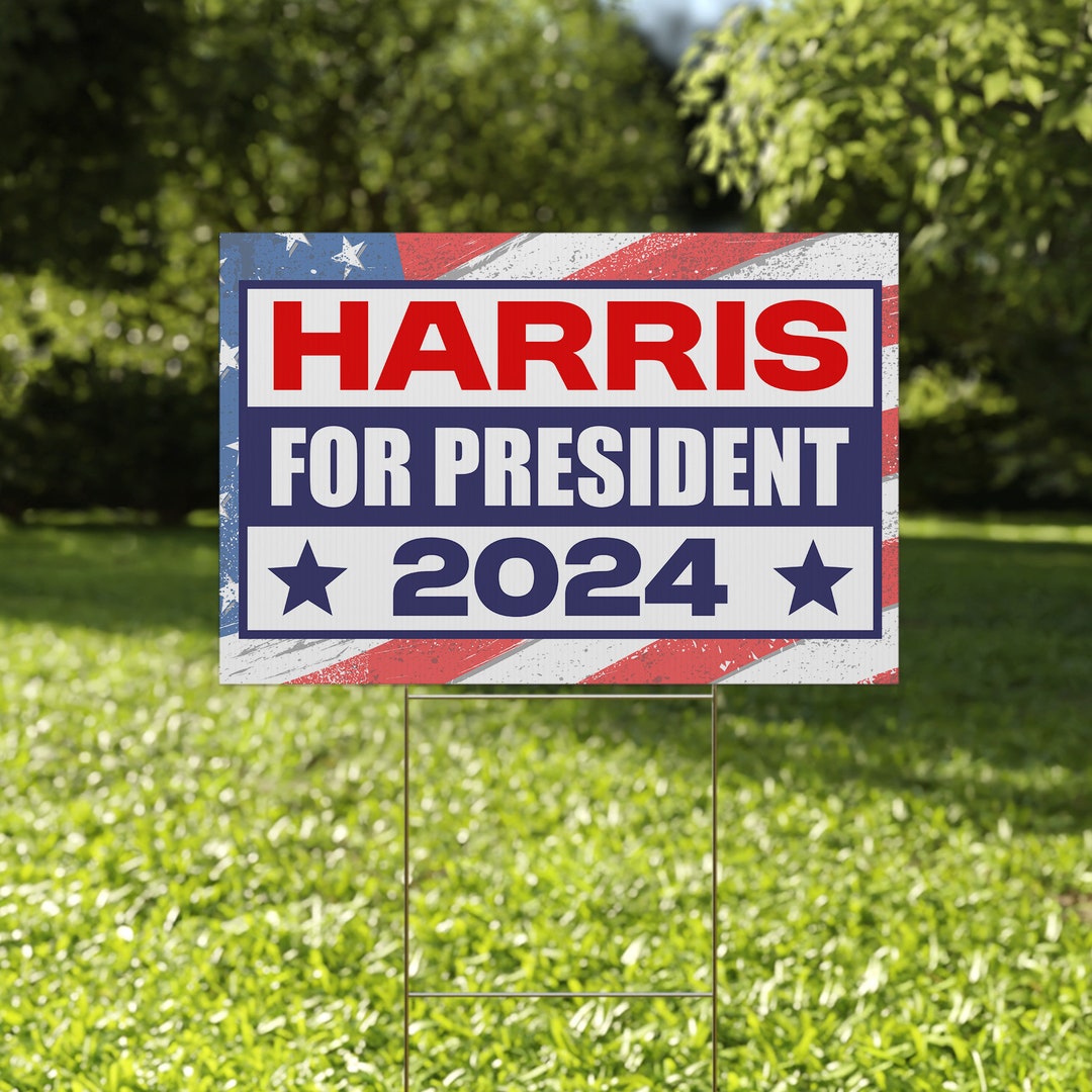 2024 Kamala Harris Let's Finish the Job Sign, President Kamala Harris ...
