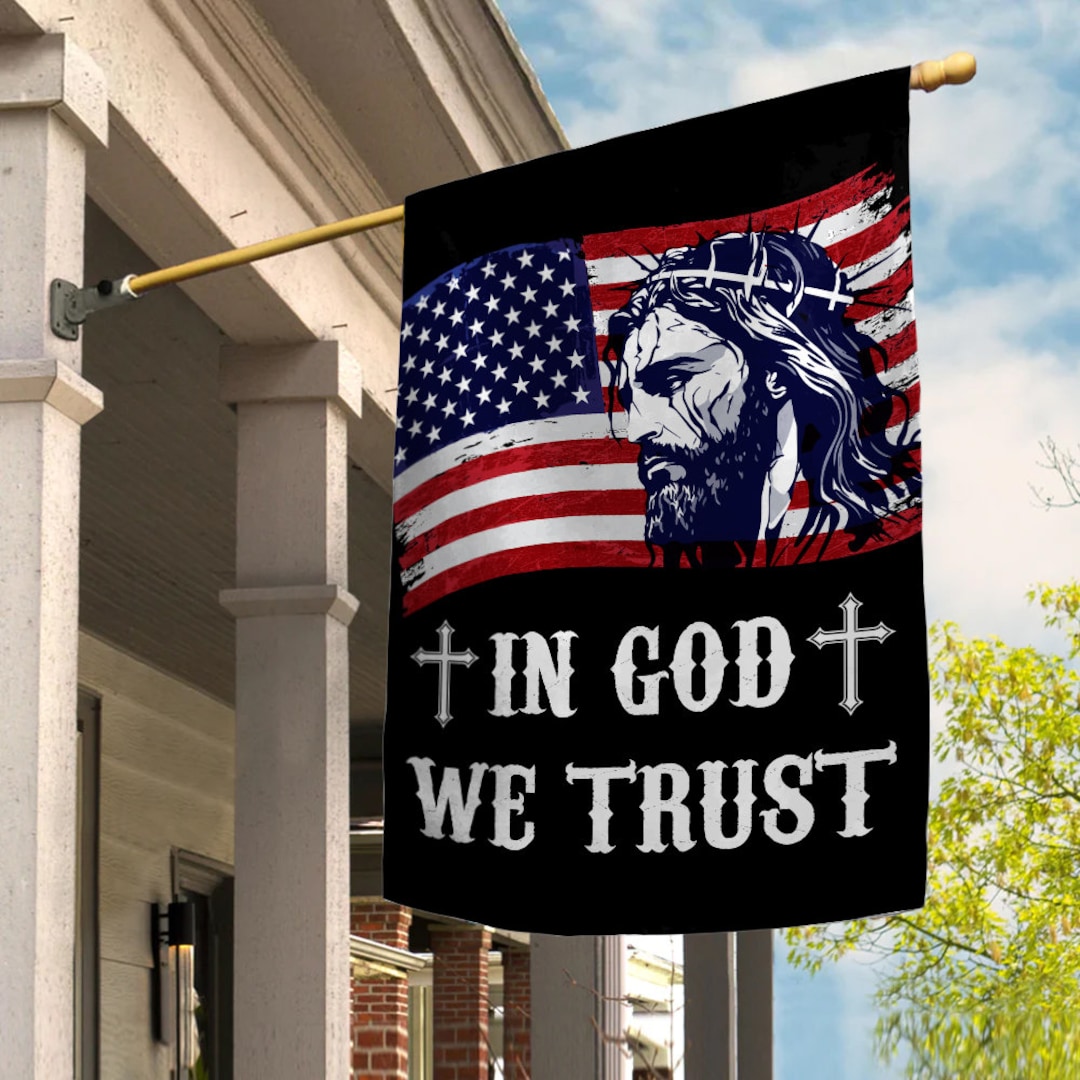 In God We Trust Flag, Christian Flag, Jesus Flag, God Flag, Jesus ...