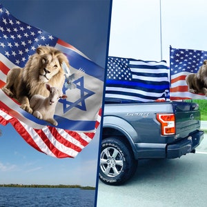 Stand With Israel Flag, Support Israel Flag, USA Flag Israel Flag ...