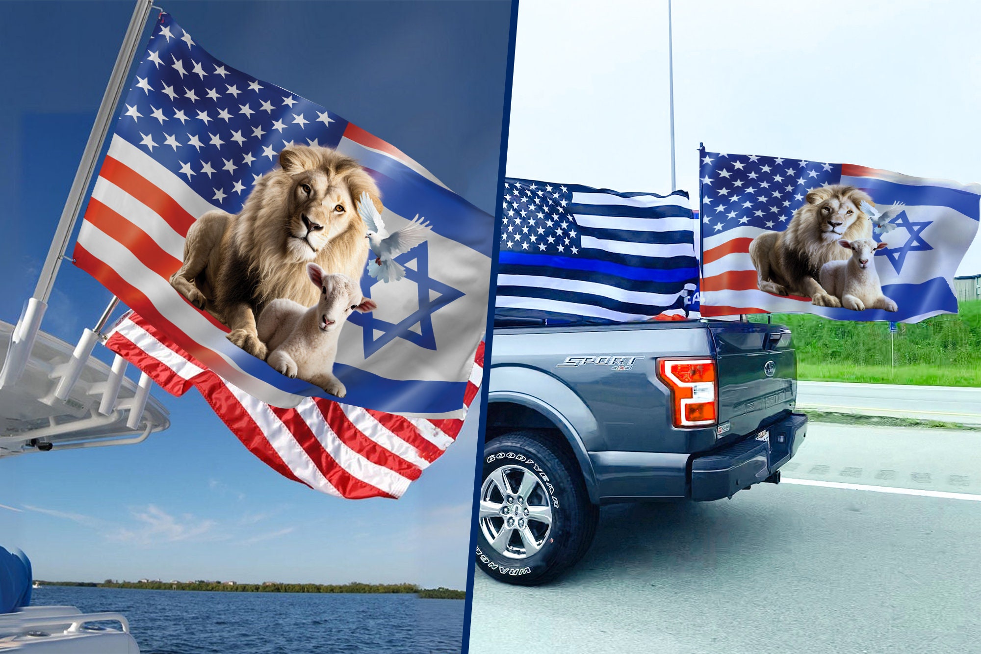 Stand With Israel Flag, Support Israel Flag, USA Flag Israel Flag ...
