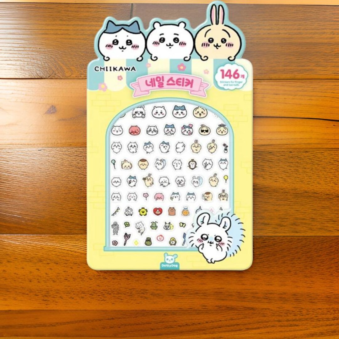 Chiikawa Korean Version Chiikawa Nail Stickers Nail Stickers 146pcs - Etsy