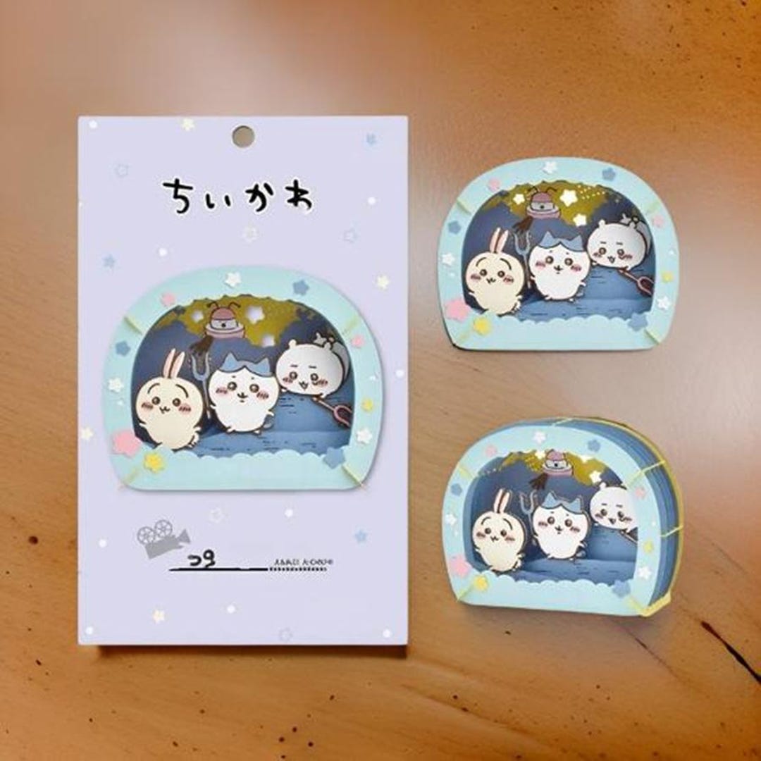 Paper Craft Chiikawa Usagi & Hachiware Paper Theater - Etsy