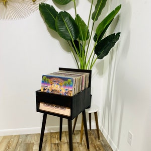 THE VINTEDGER™ Single Display Wood Record Album Storage Stand - Etsy